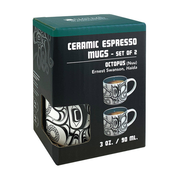 Ceramic Espresso Cup Set of 2 - Octopus (Nuu) by Ernest Swanson (Stlaa ...