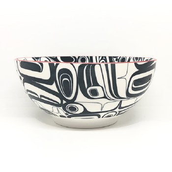 Large Porcelain Art Serving Bowl - Raven Transforming by Kelly Robinso ...